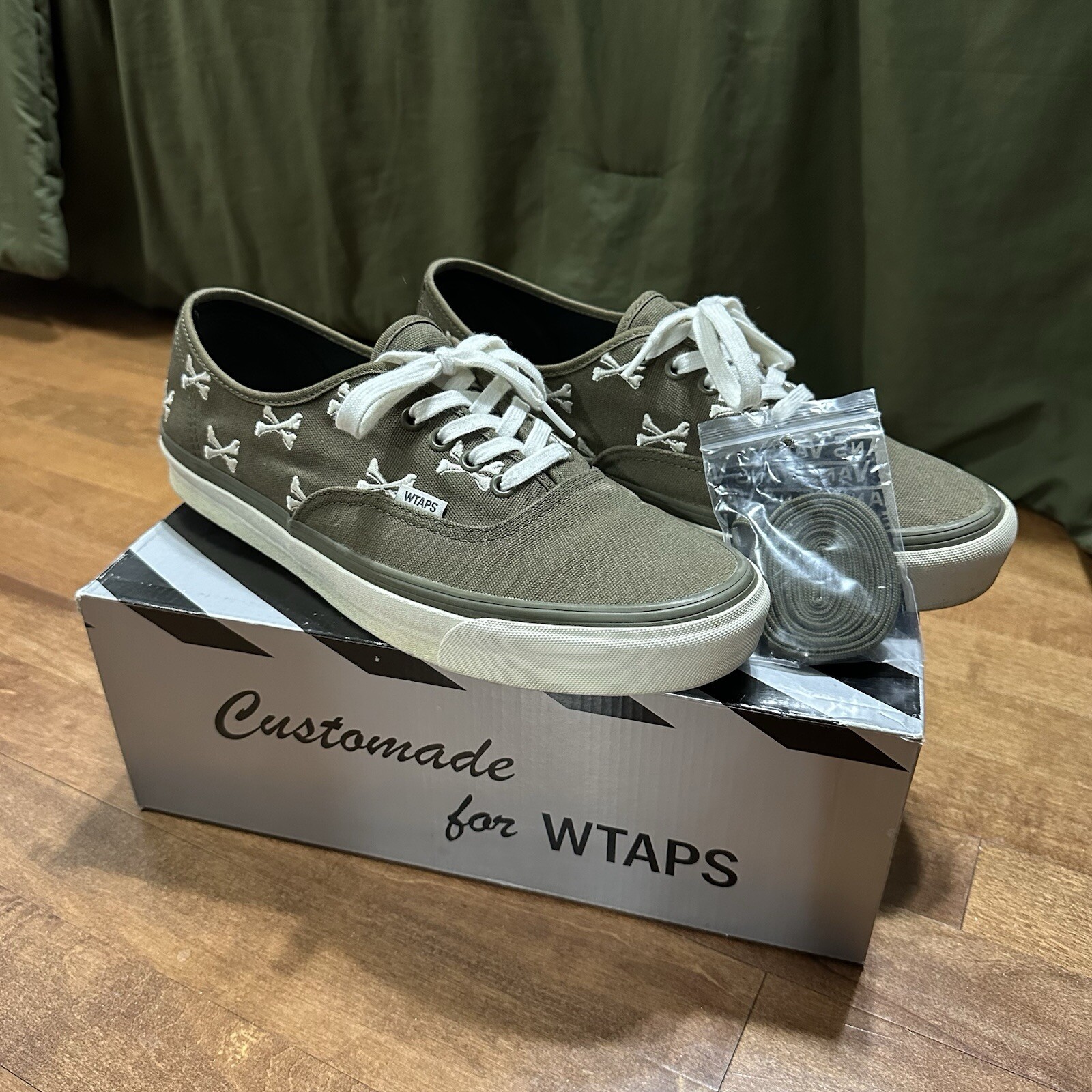 Vans Vault WTAPS OG Authentic LX Bones Olive size 12 - Gem