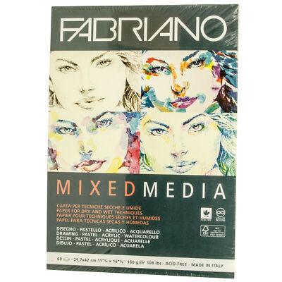 Fabriano Mixed Media Papier 60 Blatt - 160 g/m² DIN A3 - 19100441 | eBay.de