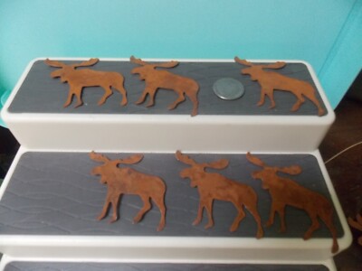 6 Primitive Metal Rusty Metal Moose Cut Outs | eBay