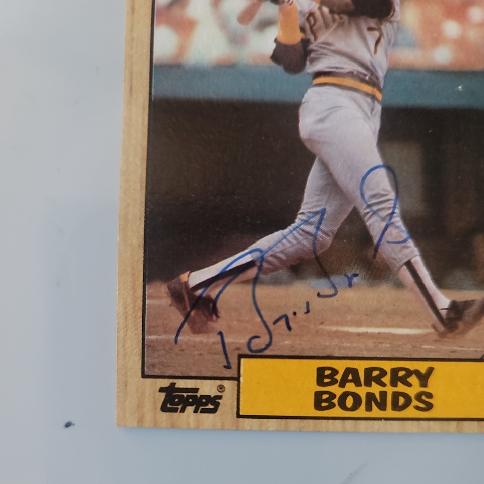 Signed Barry Bonds Rookie Card #320 Multiple Misprints! #68 of 1987 | eBay