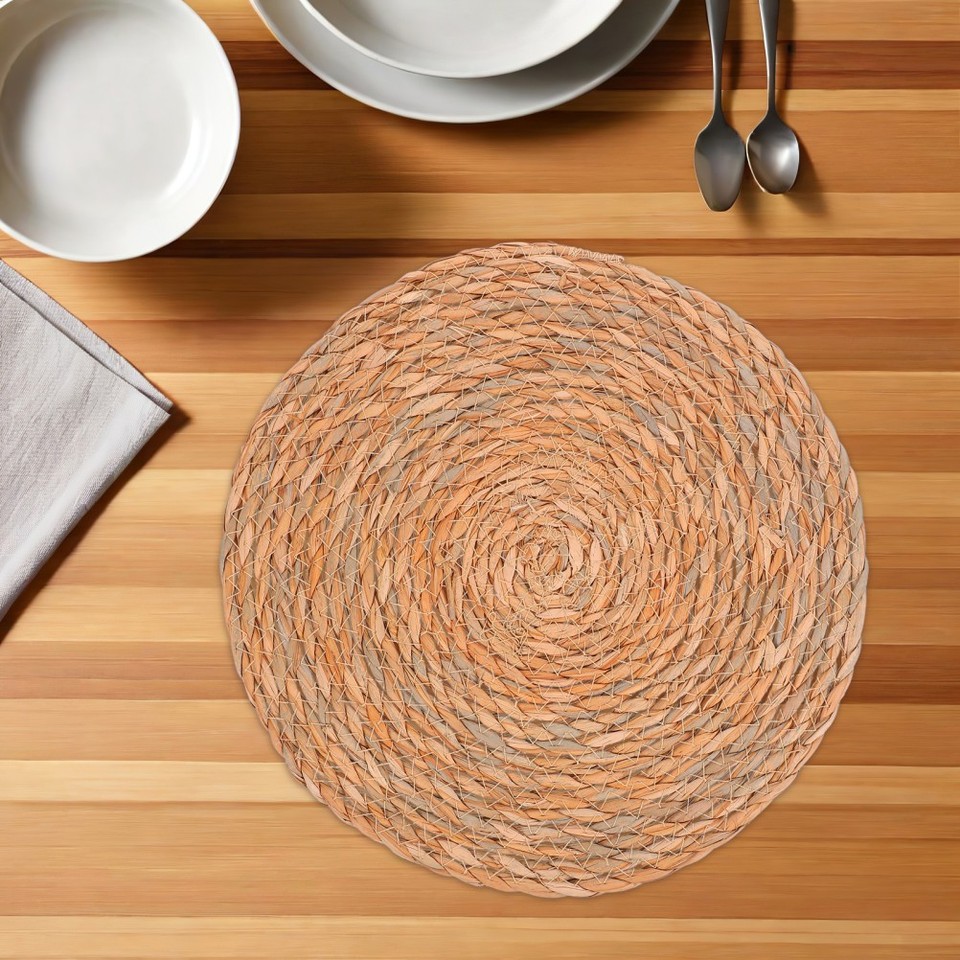 Round Insulation Pad Table Mat Dinner Mats Dining Room Placemats | eBay UK