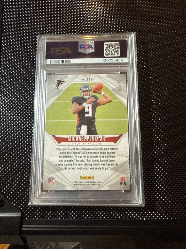 2024 Phoenix Michael Penix Jr. Gold Pandora /10 PSA 10 POP 1 Atlanta ...