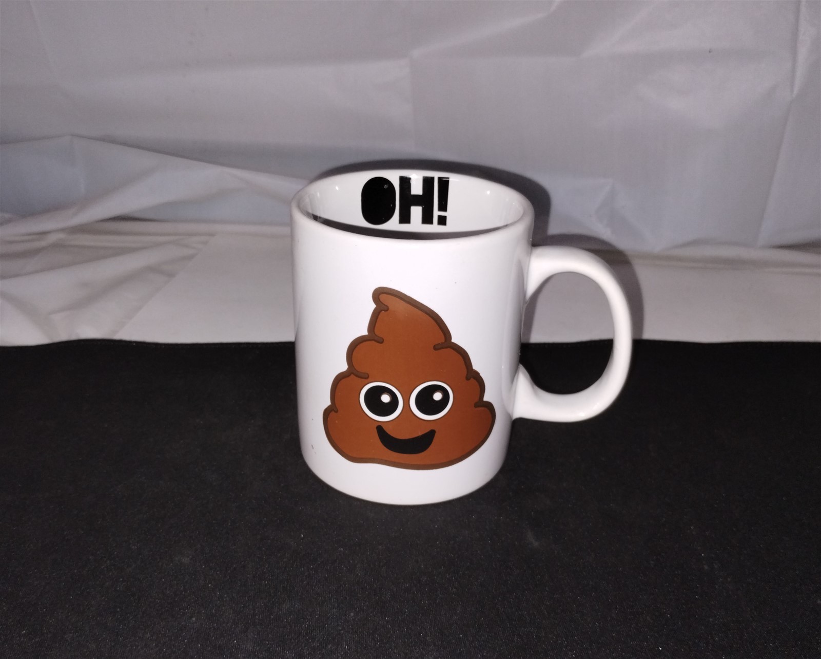OH POOP EMOJI COFFEE MUG G5366 | eBay