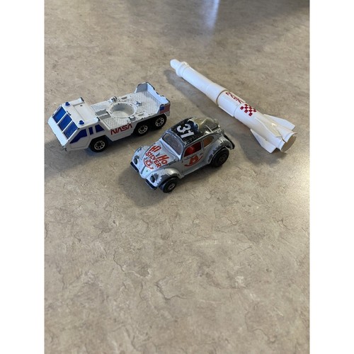 2 Vintage Matchbox Vehicles Nasa Rocket Transporter Lesney Volkswagon ...