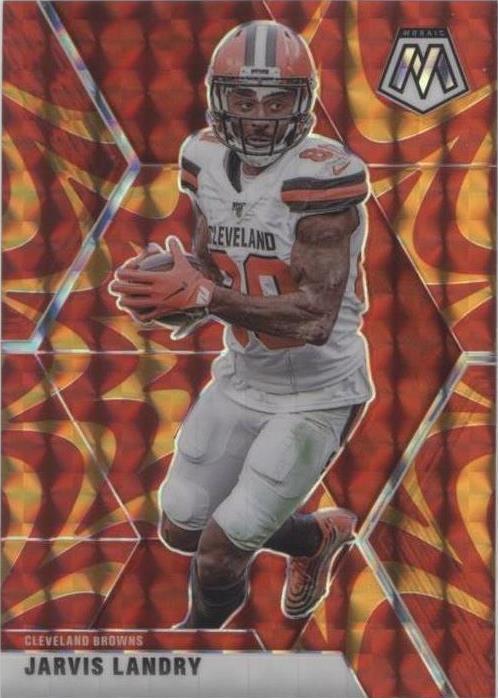 2020 Panini Mosaic - Jarvis Landry #56 Mosaic Reactive Orange Prizm for ...
