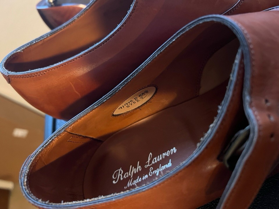 Ralph Lauren Purple Label Edward Green Grant Monk Strap Dress Shoe ...