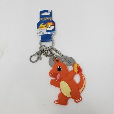 Pokemon Center NYC 3" Charmander rubber keychain metal pokeball keyring ...