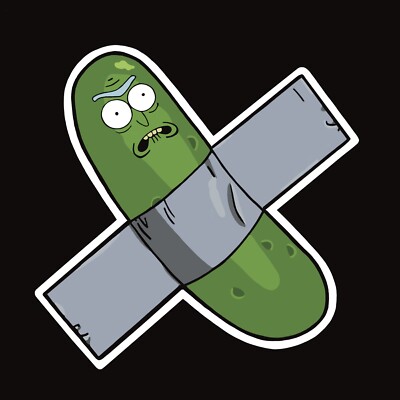 “Pickle Rick” Rick Morty Custom Funny Car Laptop Waterproof Vinyl Decal ...