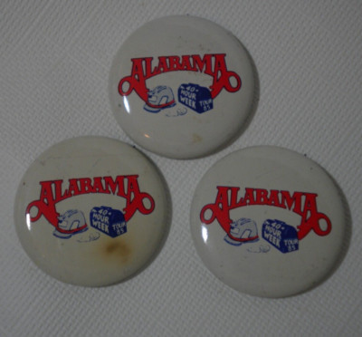 Lot of 3 Vintage 1985 Alabama 40 Hour Work Week Tour Buttons '85 ...
