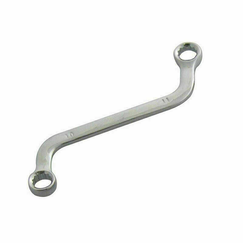 S Shape C Shape Bent Bend Shaped Bi Hex Ring Spanner Obstruction 8-22mm ...