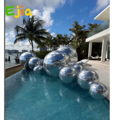 50/80/100cm Inflatable Mirror Ball PVC Chrome Spheres Mirror Ball For ...
