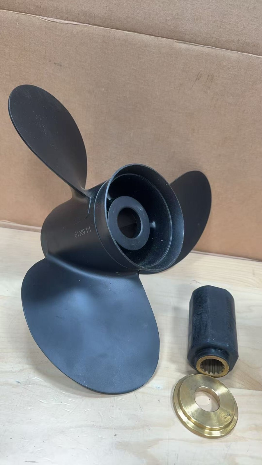 14 1/2x19 Propeller for Mercury 135-300HP 15T, Rubber Hub Kit 48 ...