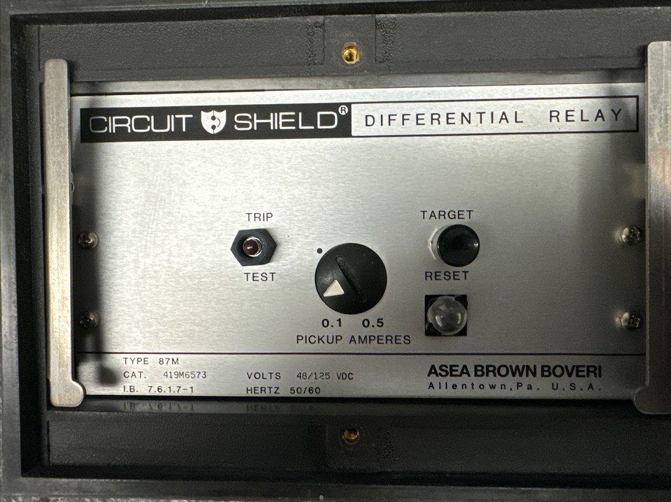 ABB 419M6573 87M Differential Relay Circuit Shield 48/125V | eBay