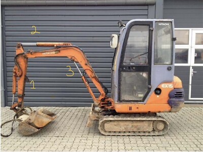Hitachi EX15 Mini Digger Bucket Ram, Dipper Ram, Boom Ram - Complete ...