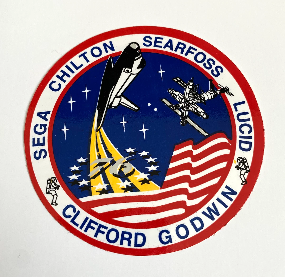 American Flag Nasa Mission Patches