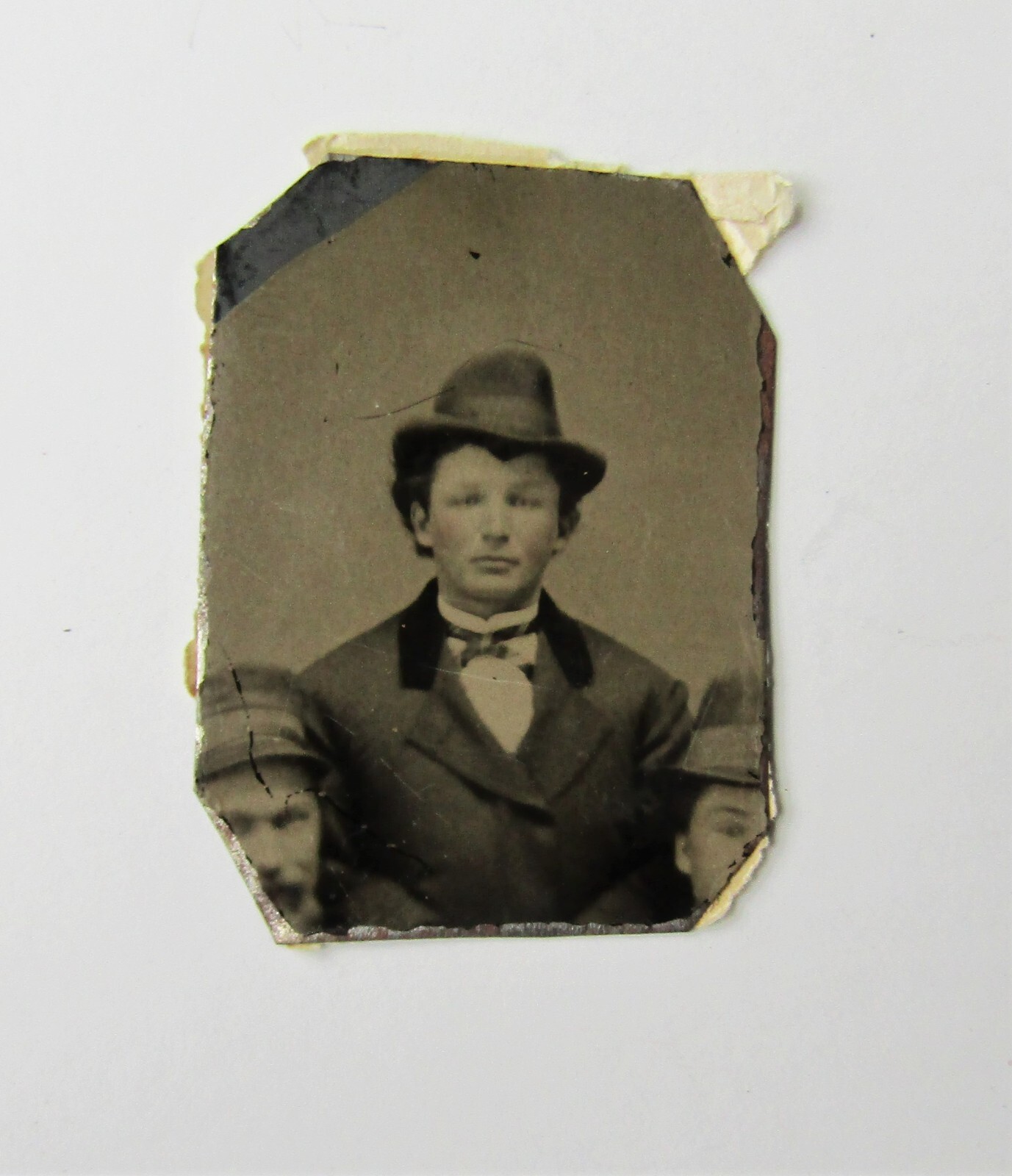 Vintage Tintype Ferrotype Photograph Picture Young Man Hat Posing ...