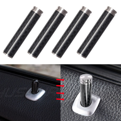 4 PCS Aluminum Car Interior Door Locking Lock Knob Pull Pins Cover ...