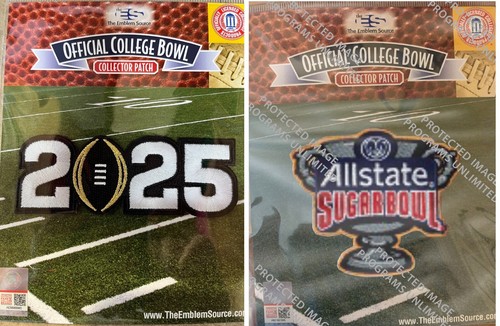 2025 NCAA COLLEGE CFP & SUGAR BOWL JERSEY PATCH SET QUARTERFINAL GAME ...