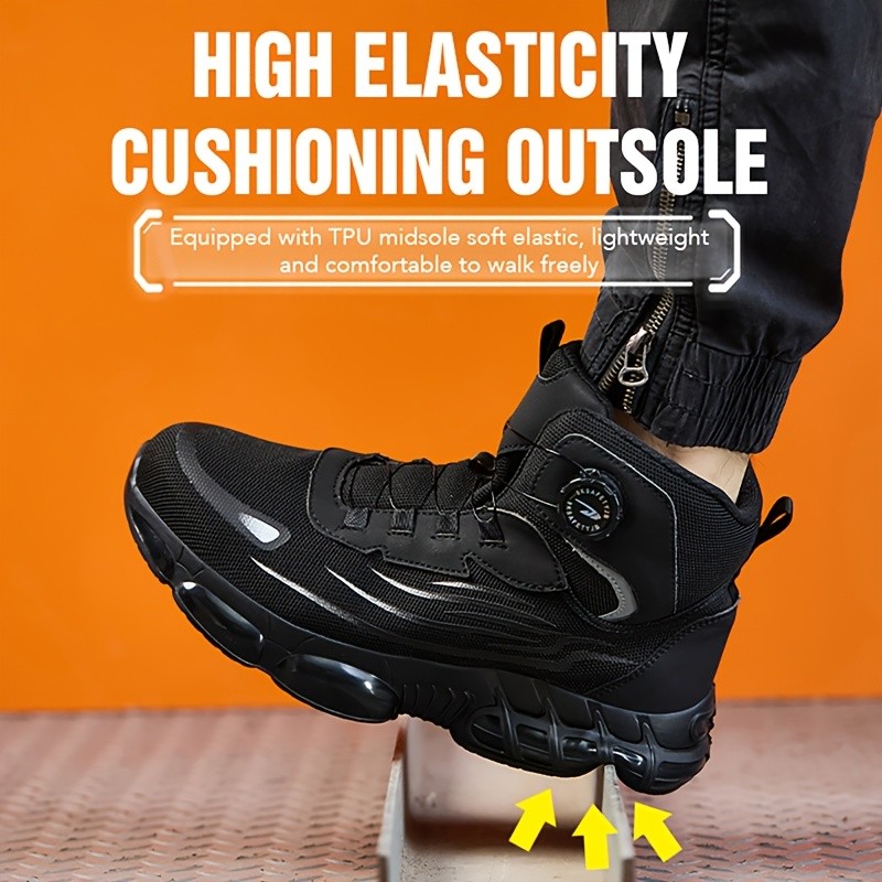 2026 Indestructible Mens Work Boots Steel Toe Safety Shoes Non Slip ...