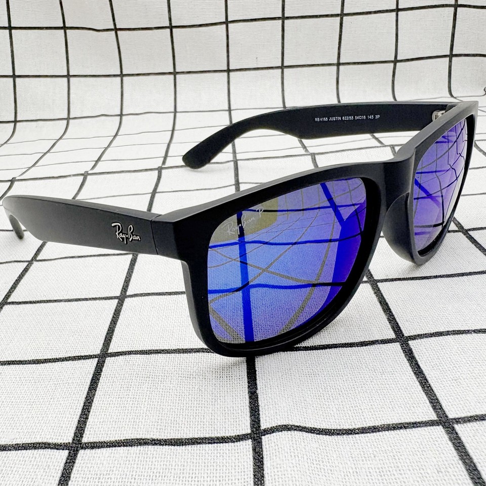 Ray-Ban Classic Polarized sunglasses Justin RB4165 622 55 Blue Lens ...