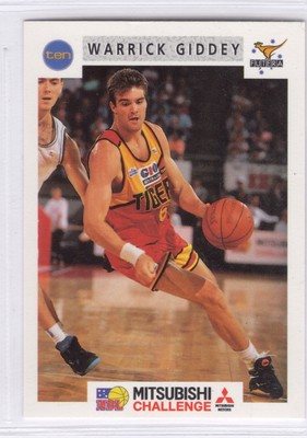 Australian Basketball Card 1993. NBL #51 Hobart Devils Warwick Giddy ...