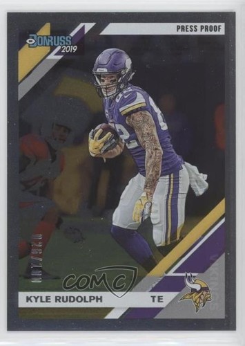 2019 Panini Donruss Press Proof Silver /100 Kyle Rudolph #158 | eBay