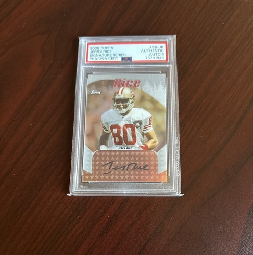 2008 Topps Jerry Rice AUTO Signature Series 31/50 Auto 9 PSA | eBay