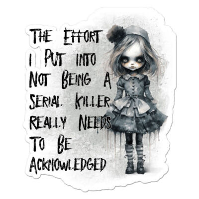 Serial Killer Funny Sticker Decal | eBay