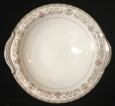 Noritake Edgewood China - 10" Round Vegetable Bowl w/Scroll Handles | eBay