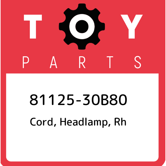 8112530B80 Genuine Toyota Cord Headlamp RH 81125-30b80 for sale online ...