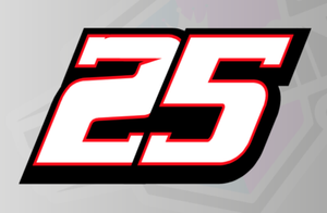 3 X Custom Racing Numbers - Vinyl Stickers Decals - Race Motorbike Mx ...