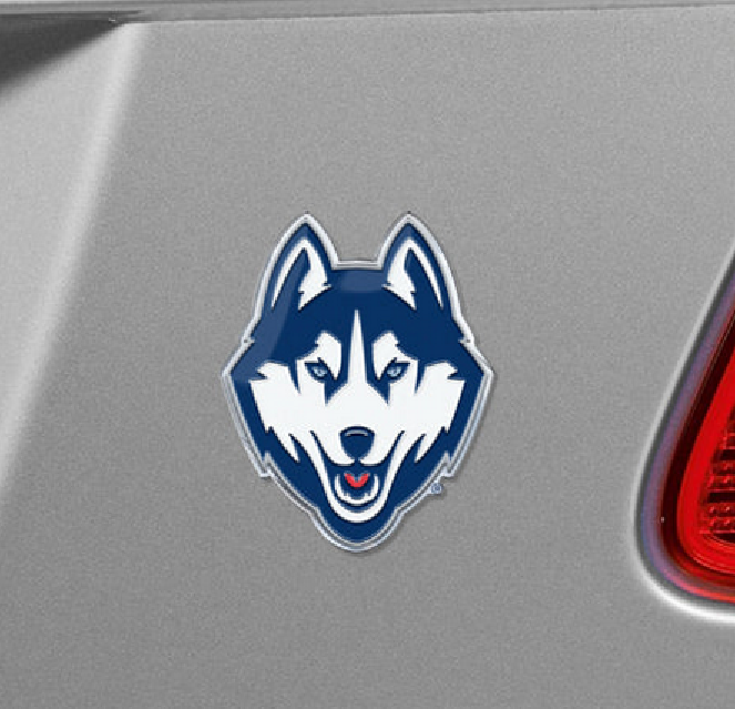 New NCAA UConn Huskies Car Truck Aluminum Color 3D Sticker Decal Emblem ...
