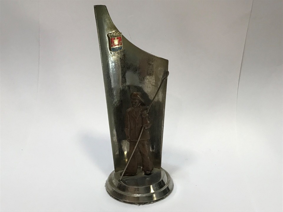 Statuette Steelworker USSR Stainless steel Bronze 1970 Metallurgist. | eBay