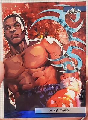 MIKE TYSON 2024 Leaf Metal Chrome BLUE ANIME NATION #66/75 BOXING | eBay