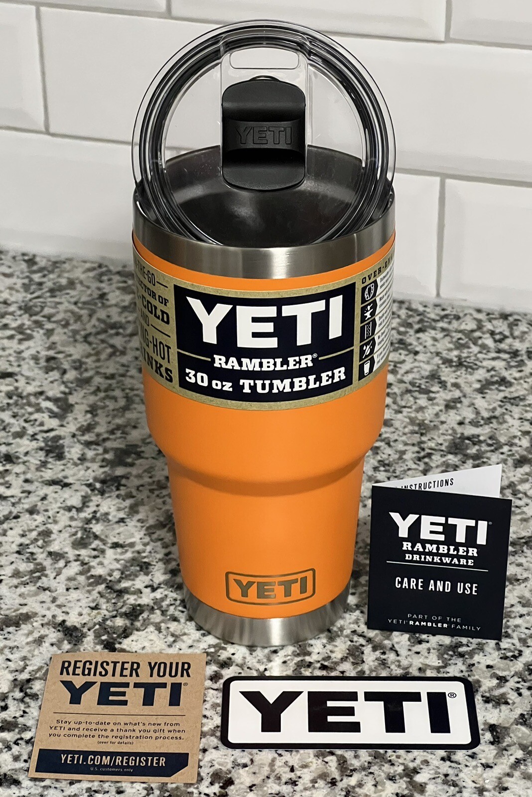 YETI King Crab Orange 🦀KCO 30oz Rambler Tumbler - Limited Edition NWT ...