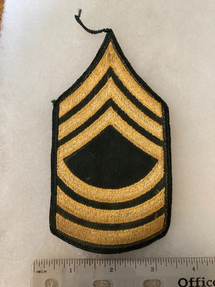 Authentic US Army Master Sergeant MSG E-8 Enlisted Rank Patch | eBay