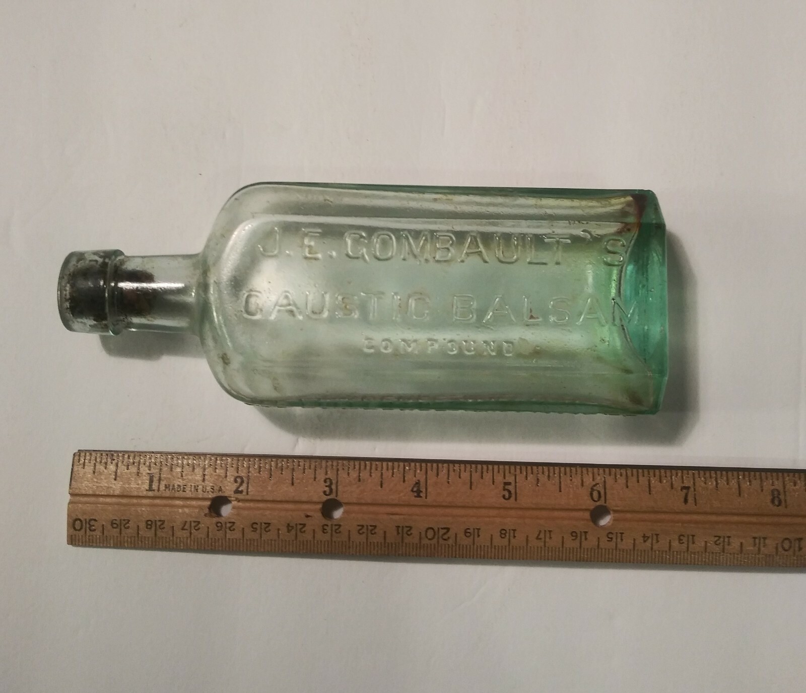 Antique Vintage J. E. Gombault's Caustic Balsam Bottle Lawrence ...