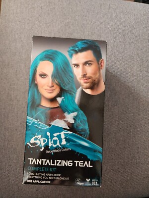 Splat Tantalizing Teal Long Lasting Bold Hair Color One Application | eBay