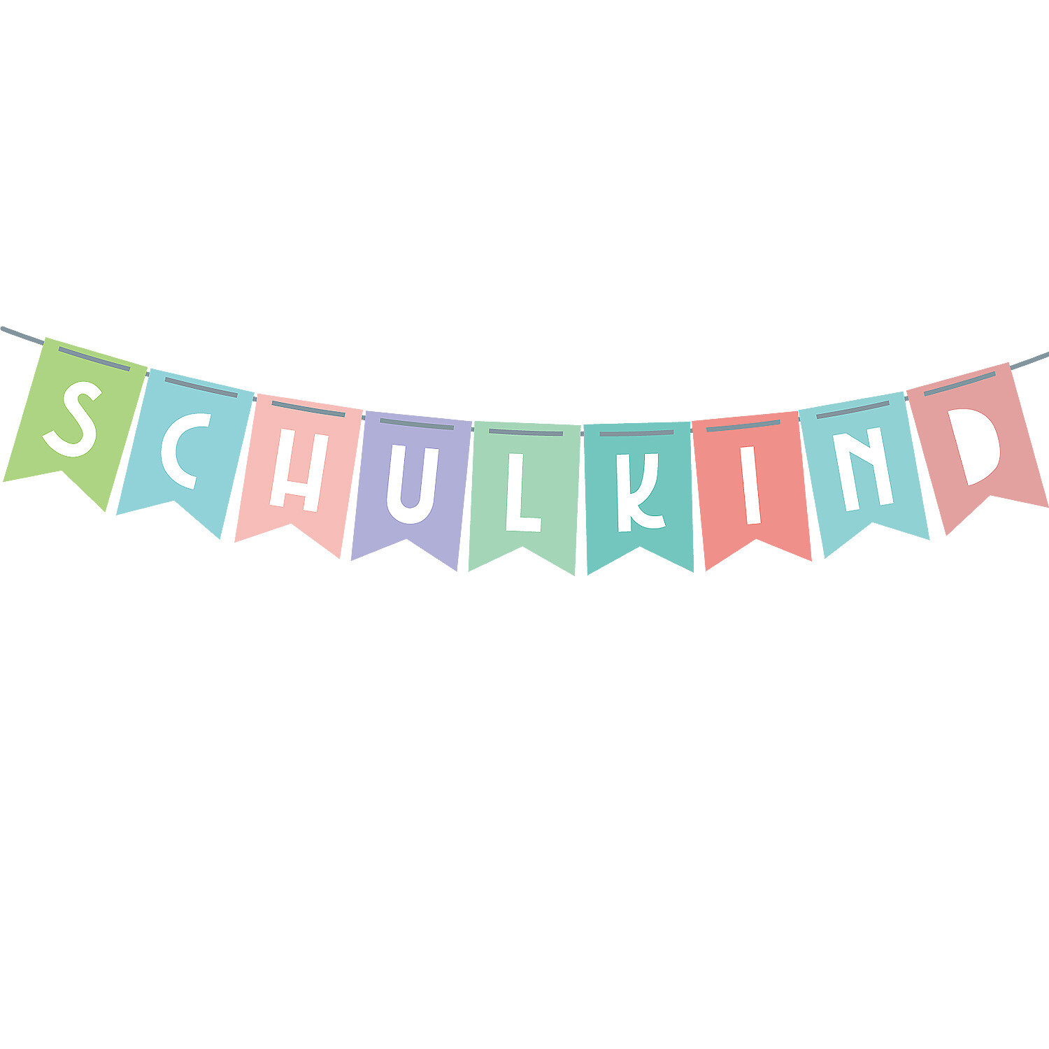 Schulkind Girlande Dekoration für Einschulung Banner