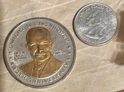 DWIGHT D. EISENHOWER 40TH ANNIVERSARY OF D-DAY - NORMANDY - JUNE 6 1944 ...