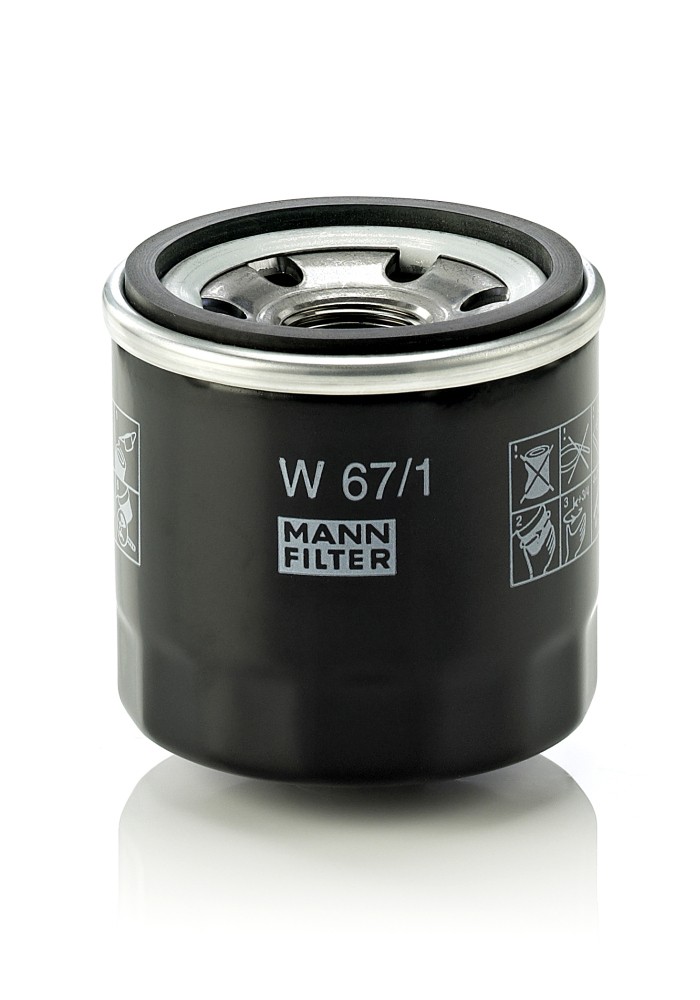 Oil Filter fits NISSAN NOTE E11, E12 1.2 1.6 2006 on Mann 1520800Q1K ...