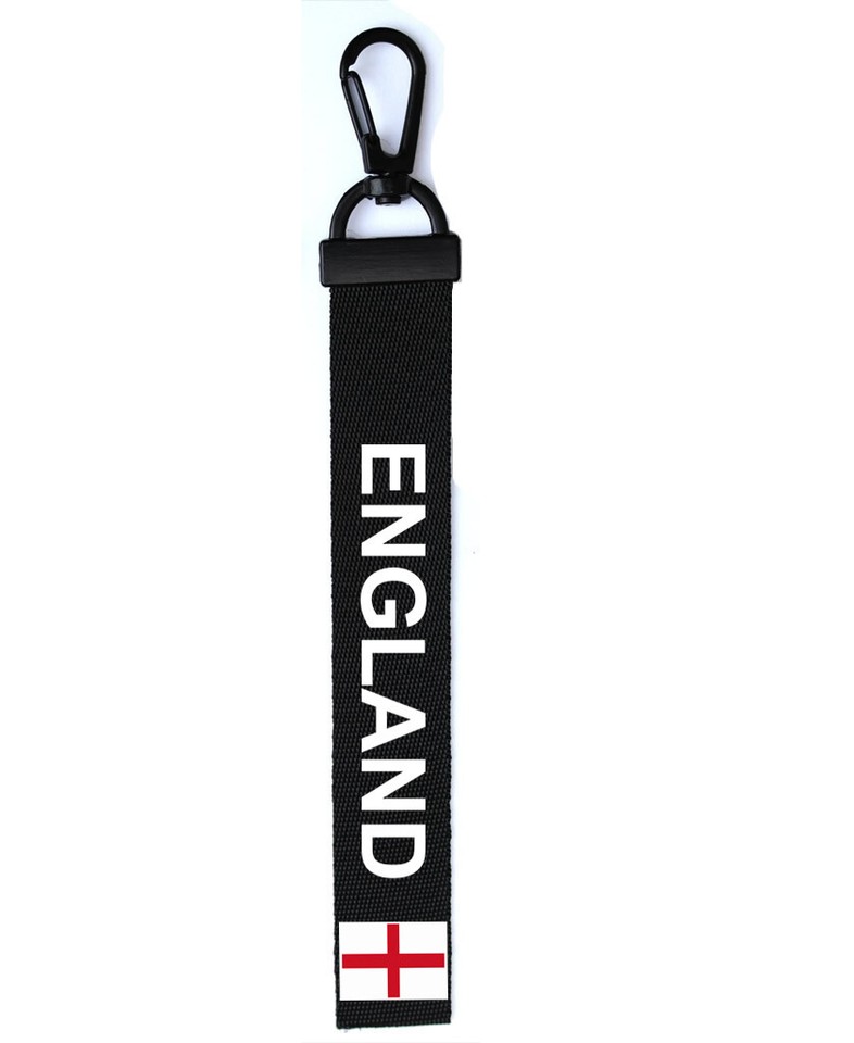 England Key Chain Key ring Luggage Tag Zipper Pull Bag English Flag Key ...