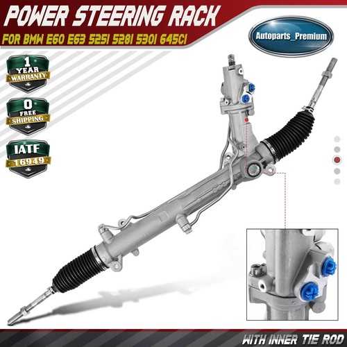 1x Power Steering Rack and Pinion Assembly for BMW E60 E63 525i 528i ...