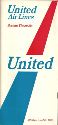 United Airlines system timetable 4/26/70 [4021] Buy 4+ save 25% | eBay