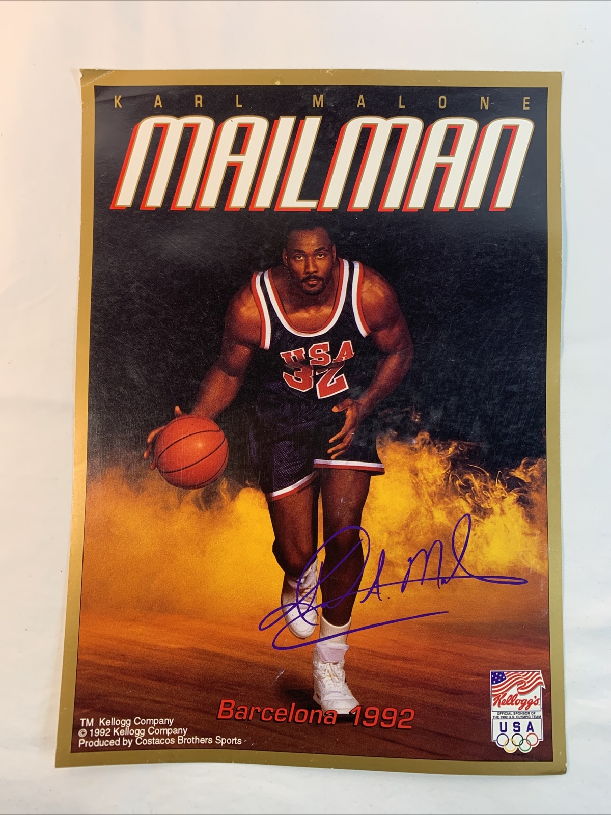 1992 Kellogg Company ~1992 Barcelona US Basketball Team Pictures Karl ...