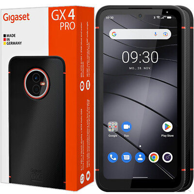 Gigaset GX4 Pro 4G/LTE Black 128GB + 6GB Dual-SIM Factory Unlocked GSM ...