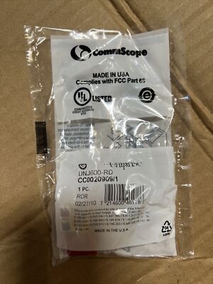 *LOT OF 3* COMMSCOPE UNJ600-RD OUTLET RED CC0020909/1 *NEW* | eBay