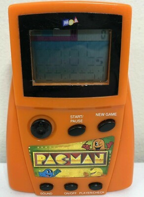 Pac-man Game Electronic Handheld Orange LCD Namco made 2001 | eBay
