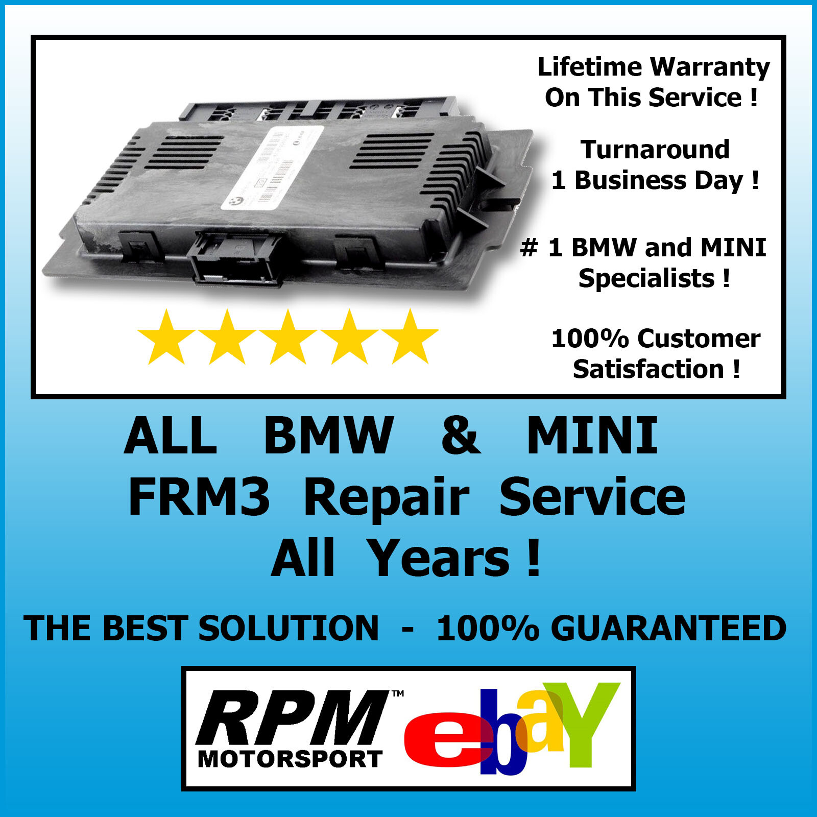 BMW / MINI FRM3 Footwell Module Repair Recovery All Years / RPM ...