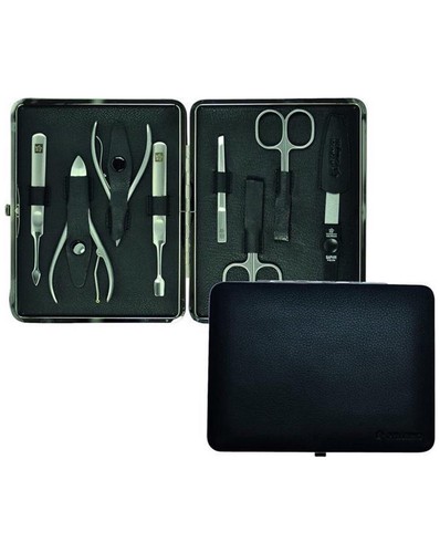 Pfeilring Solingen Maniküre Etui Set schwarz 8-teilig | eBay